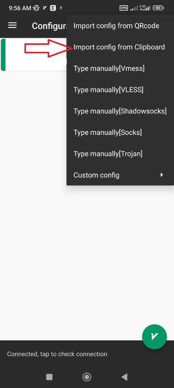 How to connect to an Iranian server with v2ray android - PersianIp